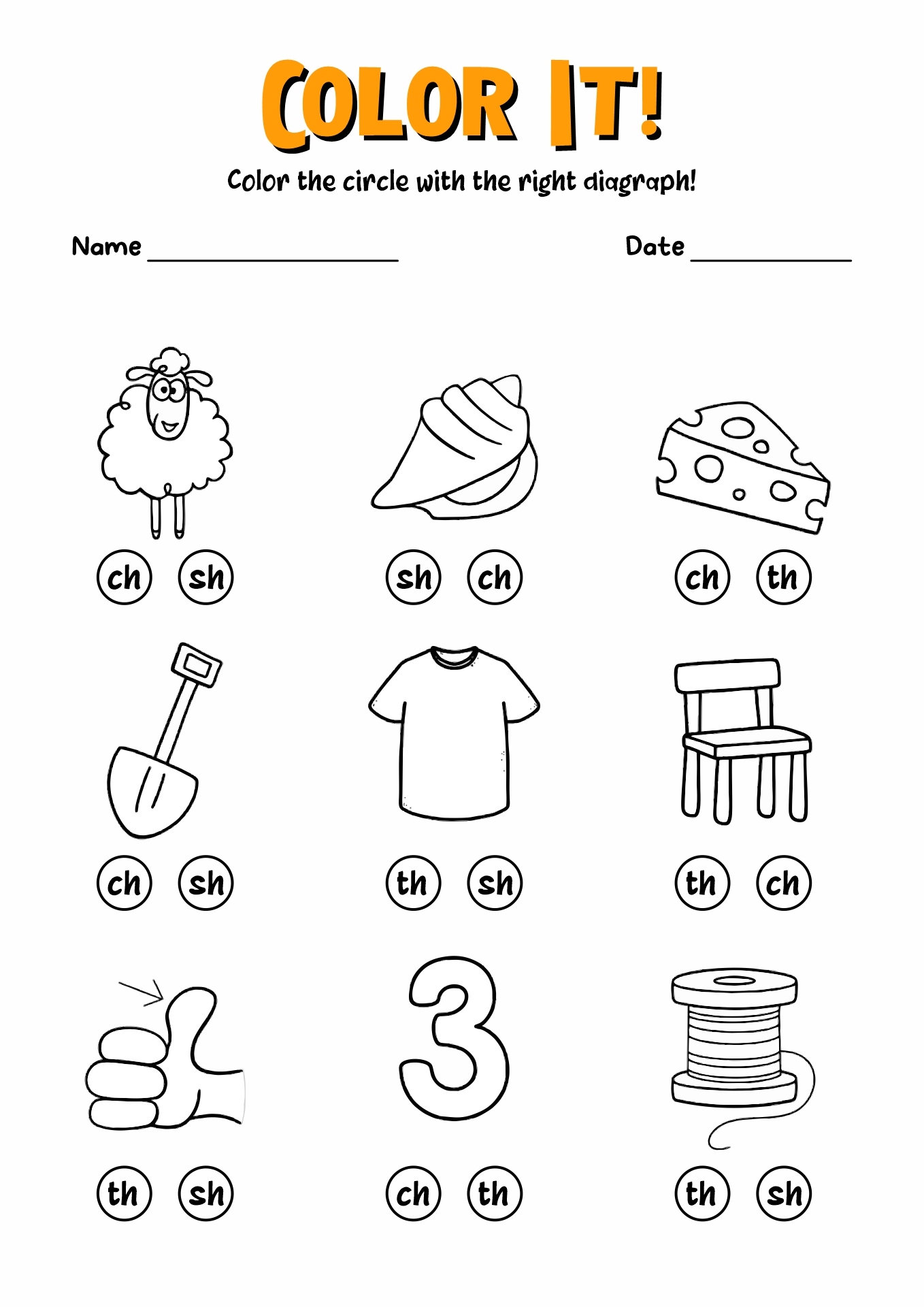 Digraph Worksheets For Kindergarten - Kindergarten Worksheets