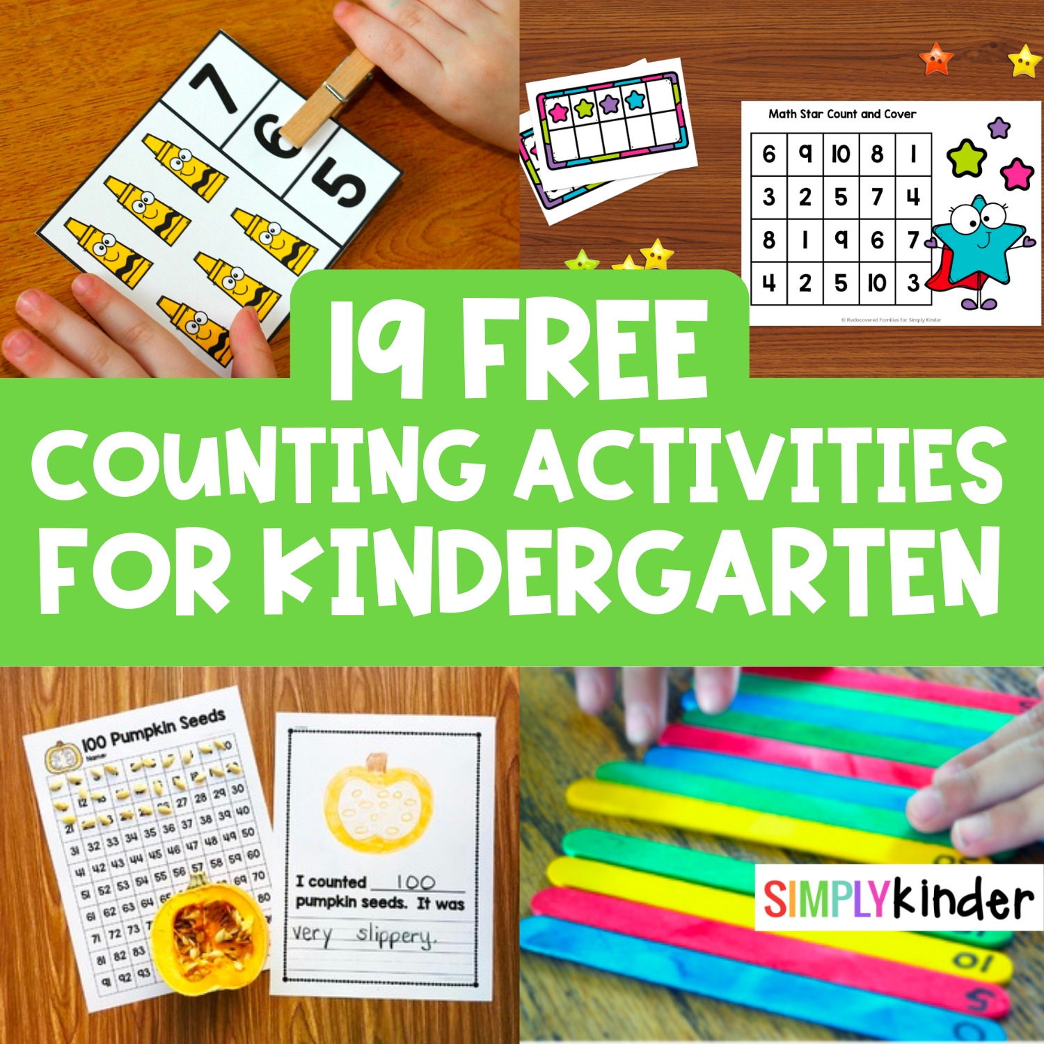 Easy Counting Games For Kindergarten - Kindergarten Worksheets