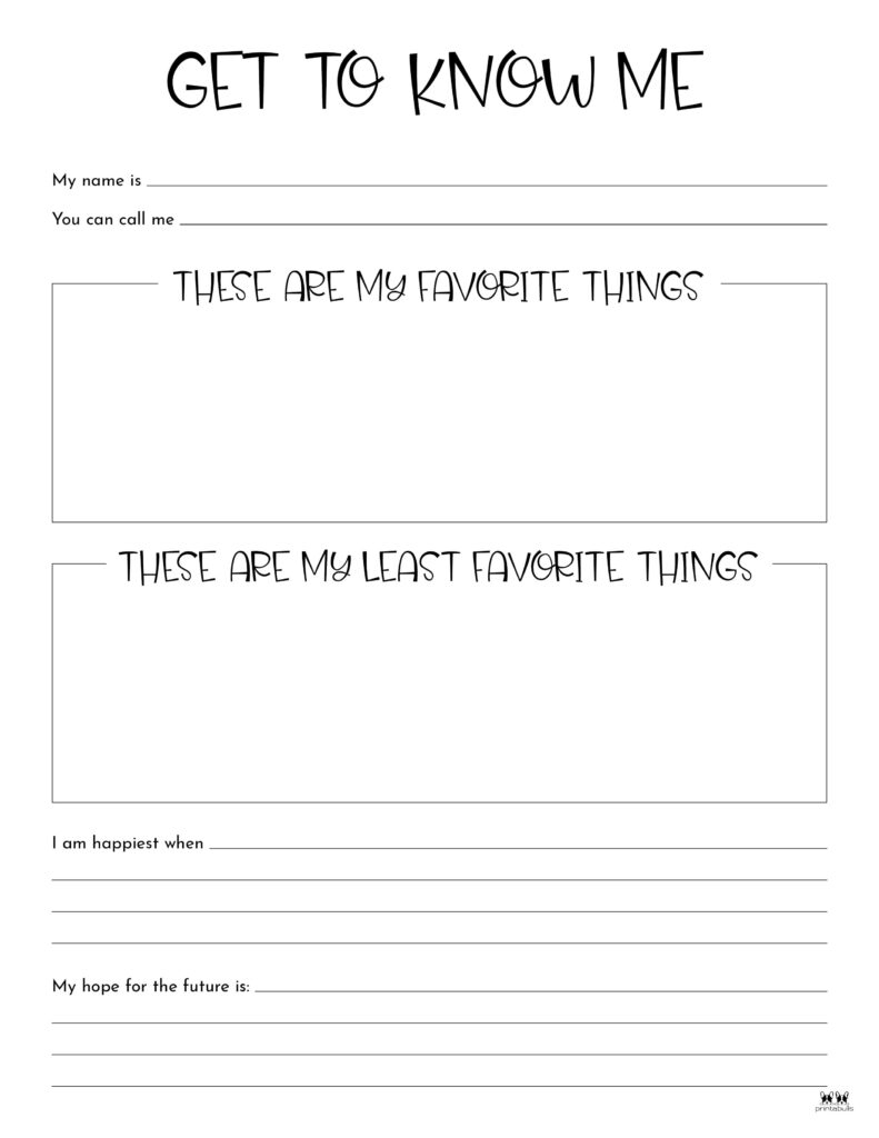 Getting To Know You Kindergarten Worksheet - Kindergarten Worksheets