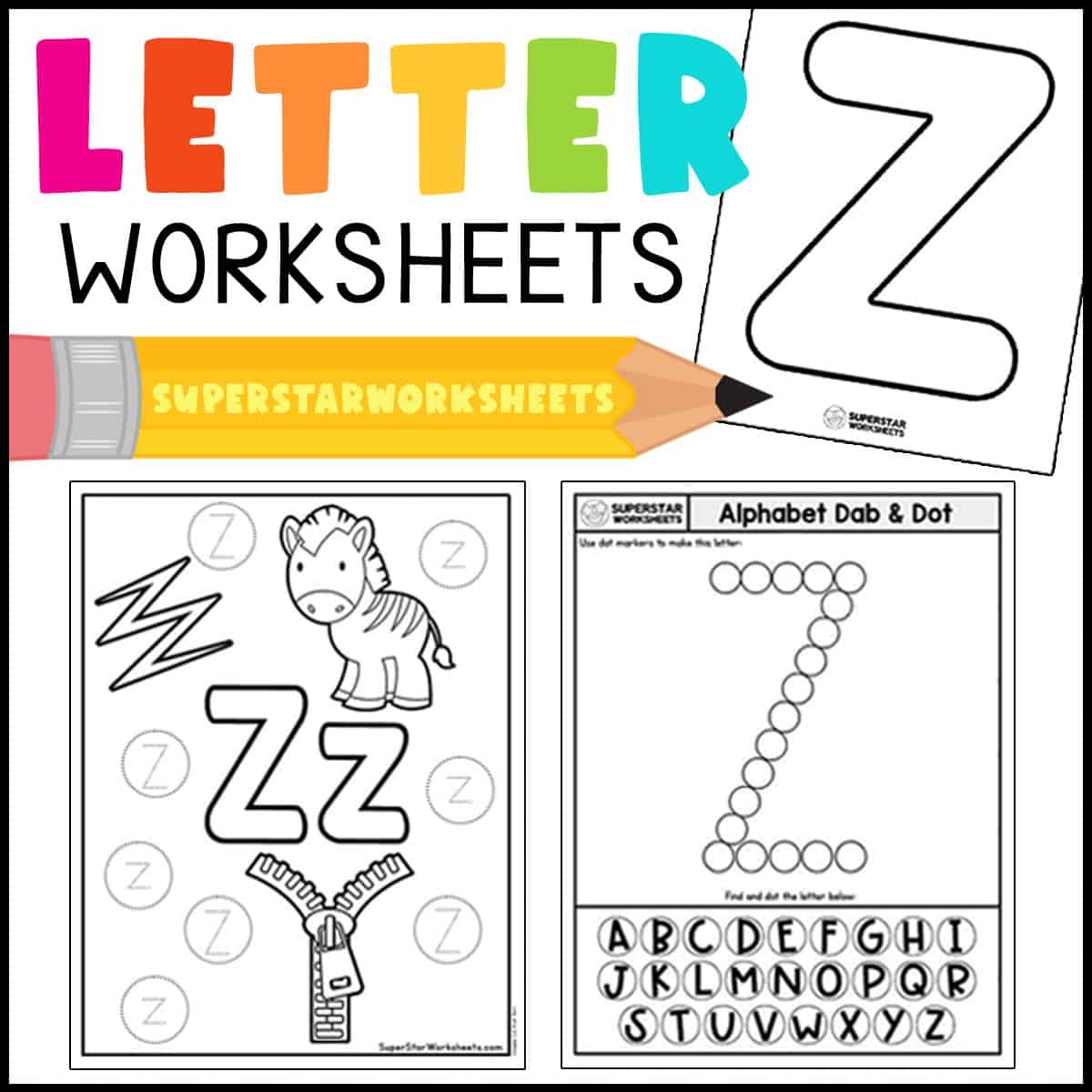 Alphabet Worksheets For Kindergarten A To Z - Kindergarten Worksheets