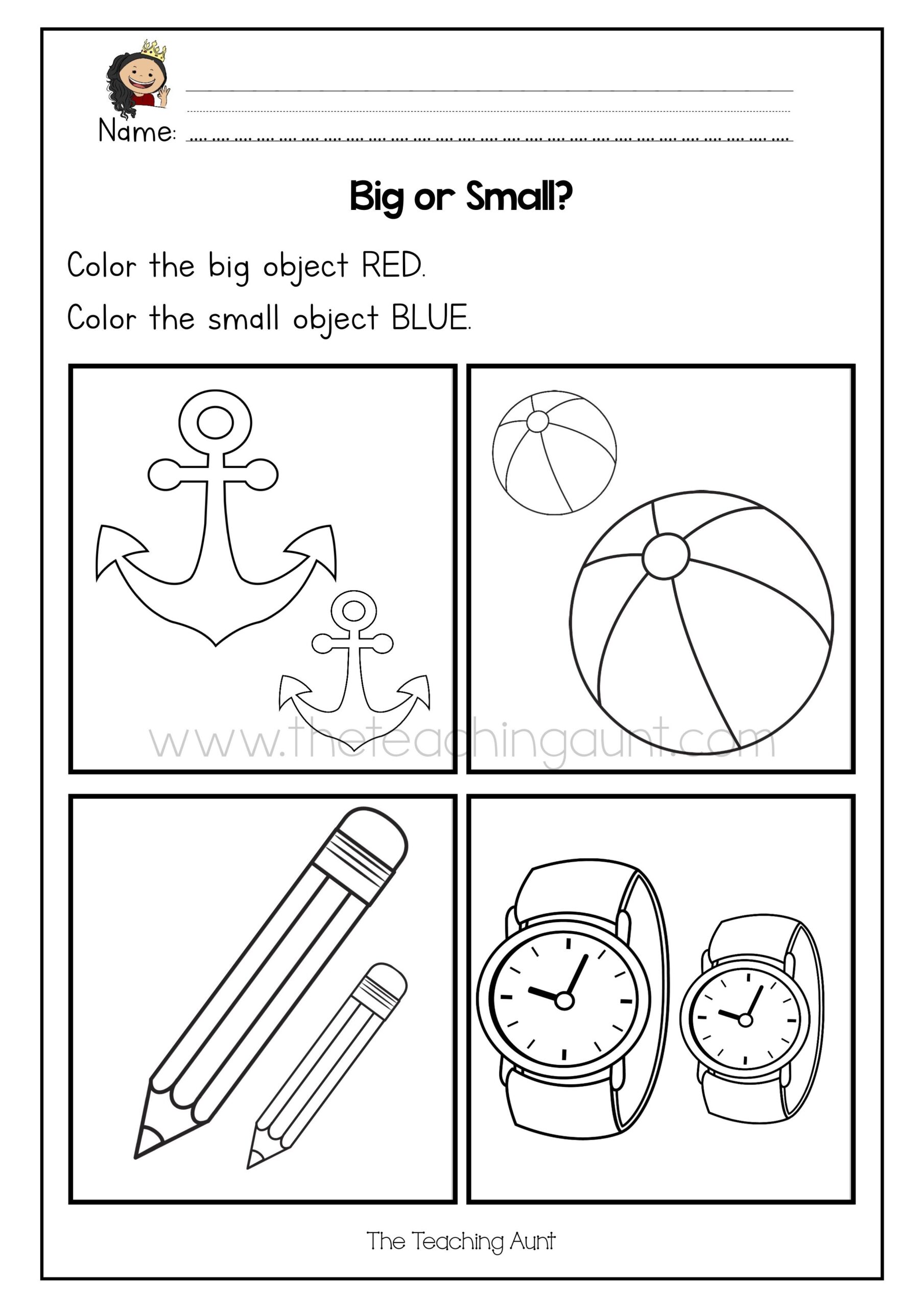 Big And Small Worksheet Kindergarten - Kindergarten Worksheets