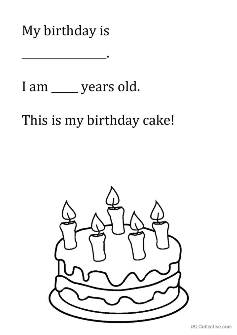 Birthday Worksheets For Kindergarten - Kindergarten Worksheets