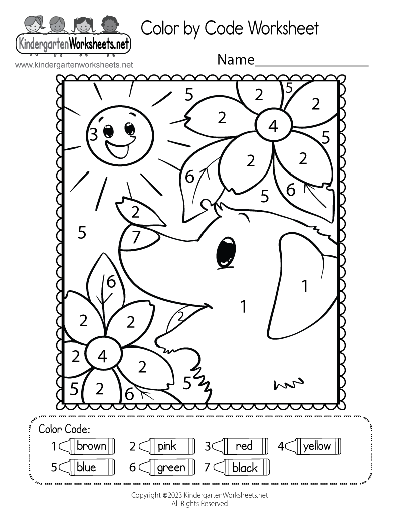Free Printable Kindergarten Worksheets Color Words - Kindergarten ...