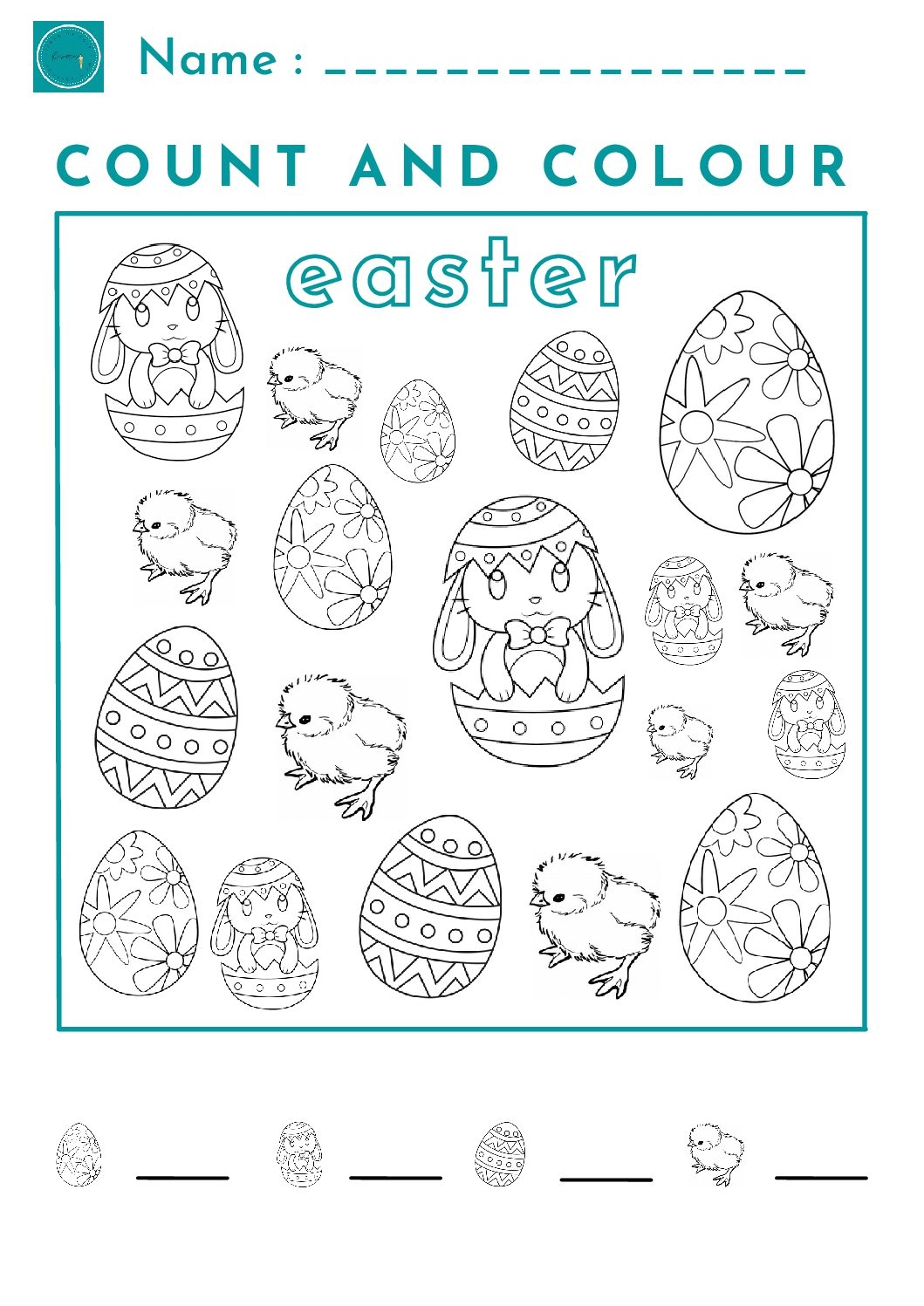 Easter Math Worksheets Kindergarten - Kindergarten Worksheets
