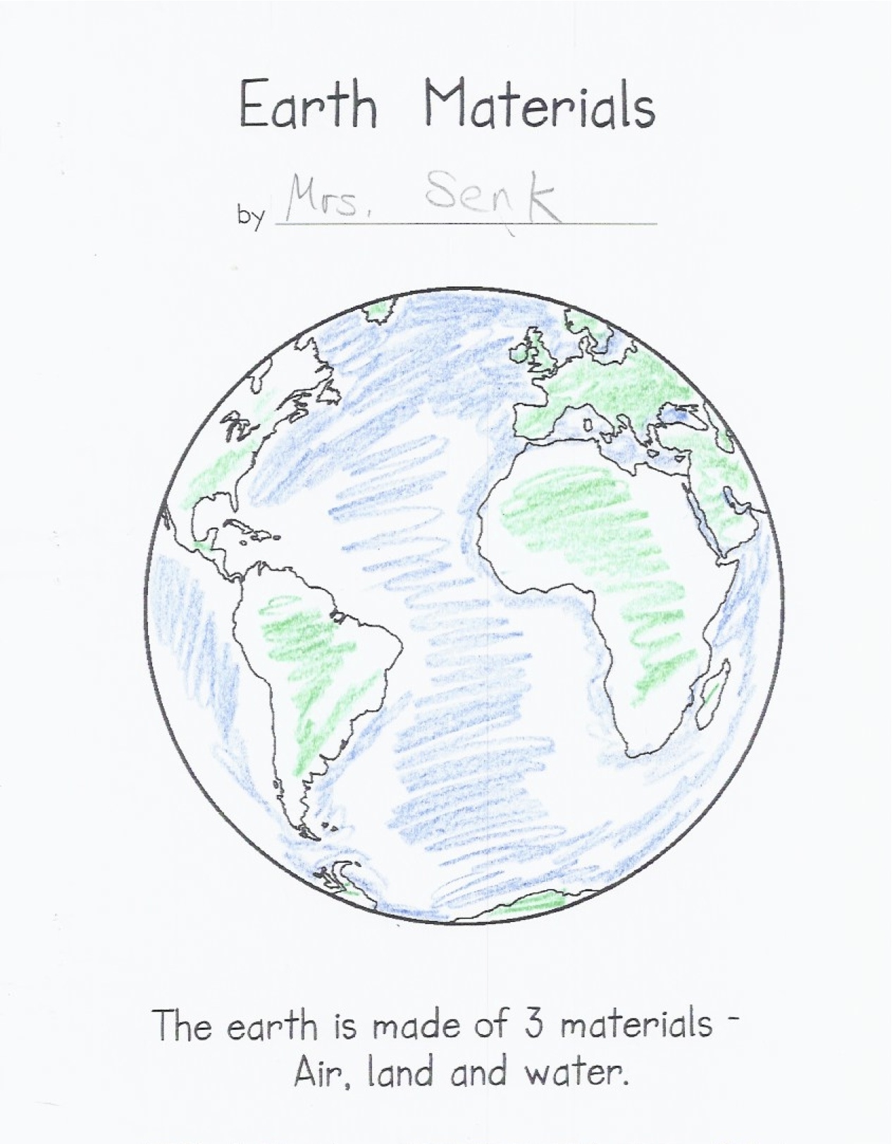 Earth Materials Kindergarten Worksheet - Kindergarten Worksheets