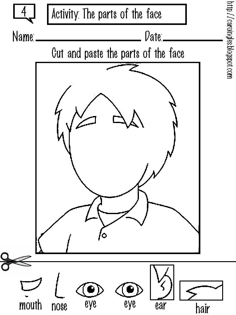 Face Worksheet For Kindergarten - Kindergarten Worksheets