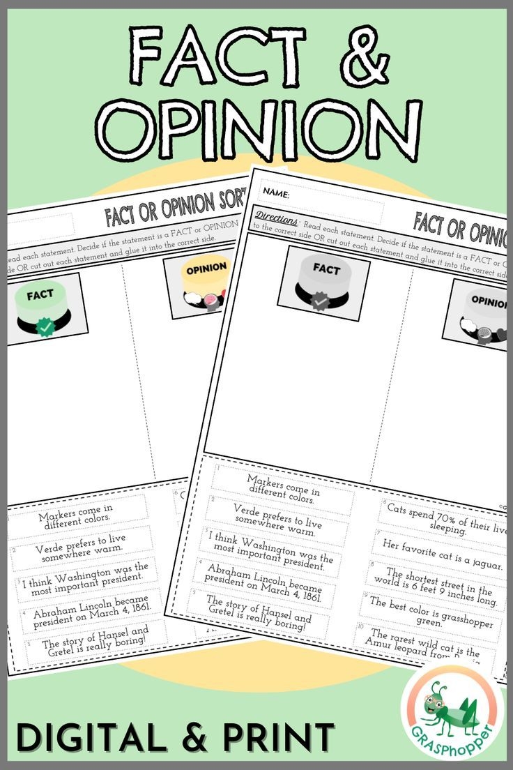 Fact Vs Opinion Worksheet Kindergarten - Kindergarten Worksheets