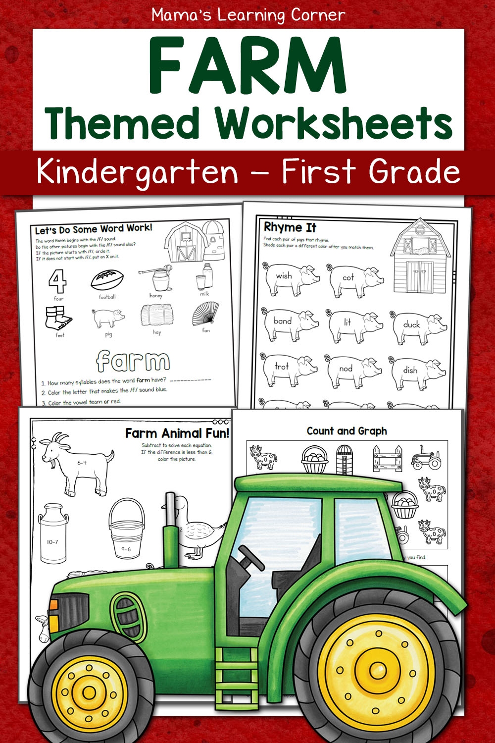 Farm Worksheets For Kindergarten - Kindergarten Worksheets
