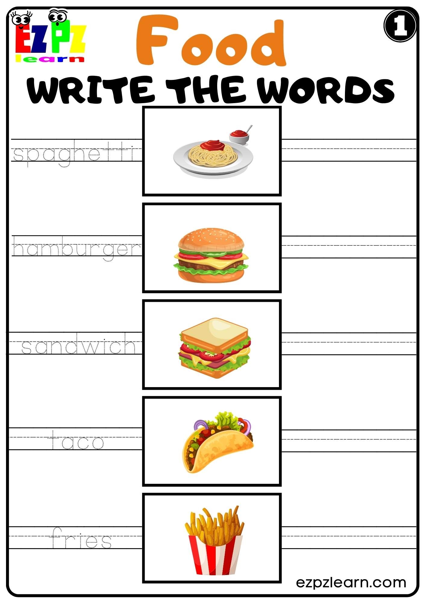 Food Worksheet Kindergarten Pdf - Kindergarten Worksheets