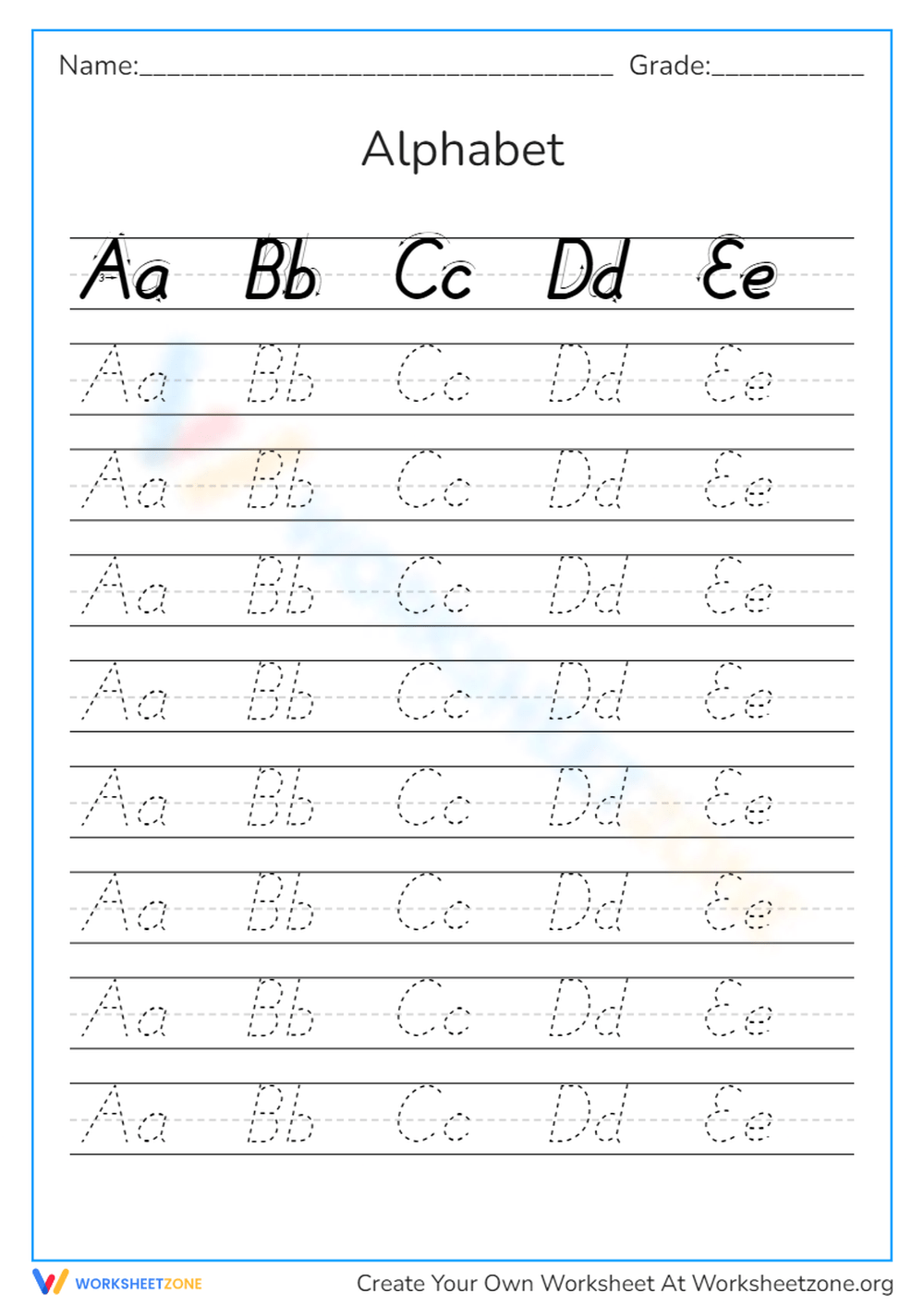 Cursive Writing Worksheets For Lkg - Kindergarten Worksheets