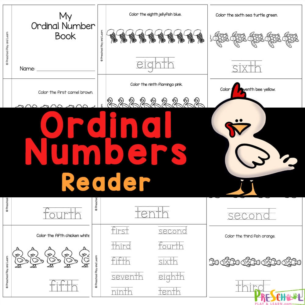 Free Worksheets Ordinal Numbers Kindergarten - Kindergarten Worksheets