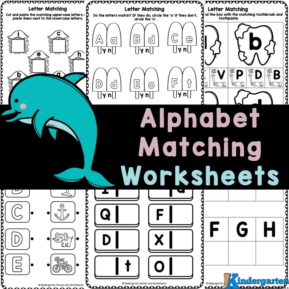 Alphabet Matching Worksheets For Kindergarten Pdf - Kindergarten Worksheets
