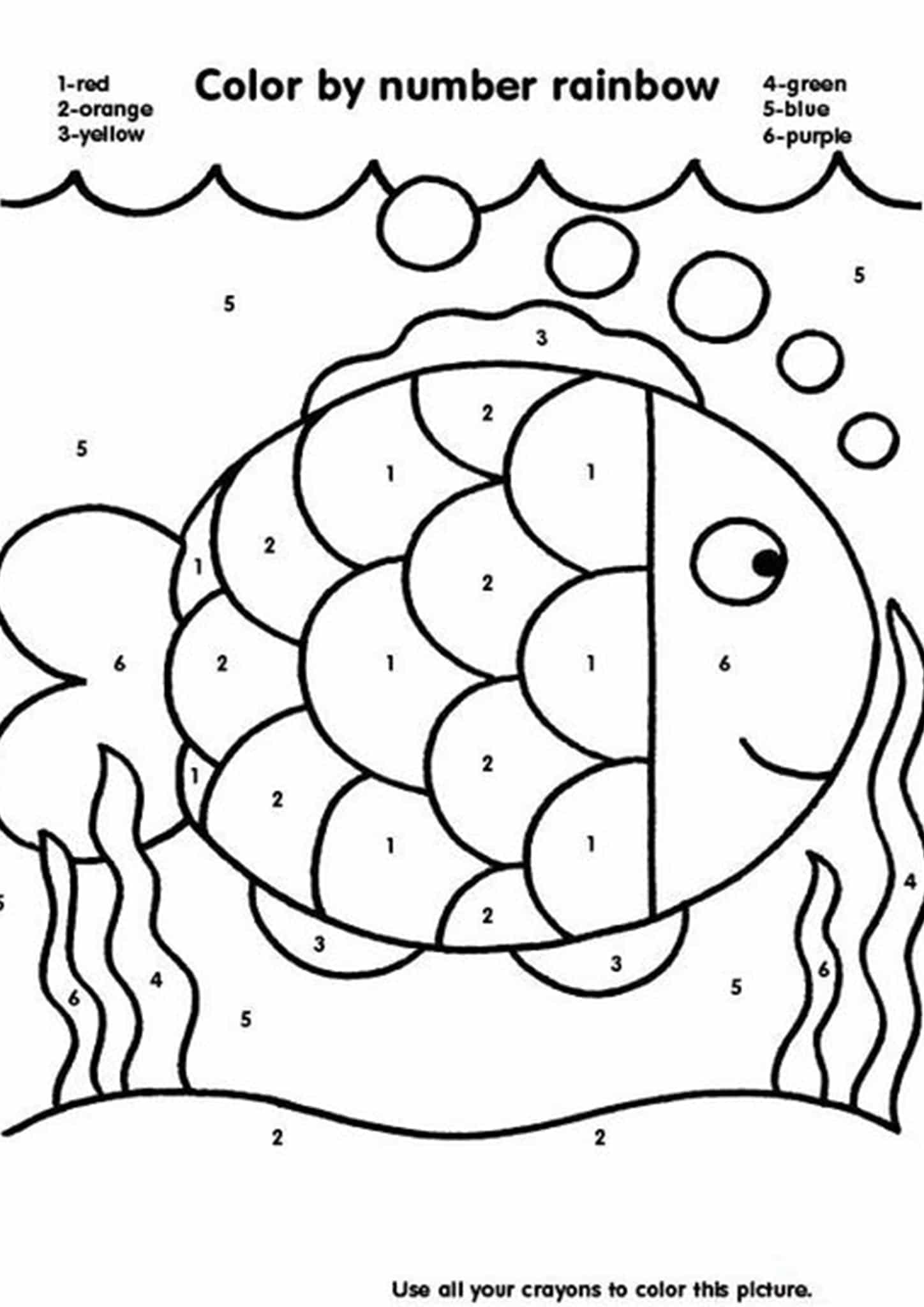 Color Number Worksheets For Kindergarten - Kindergarten Worksheets