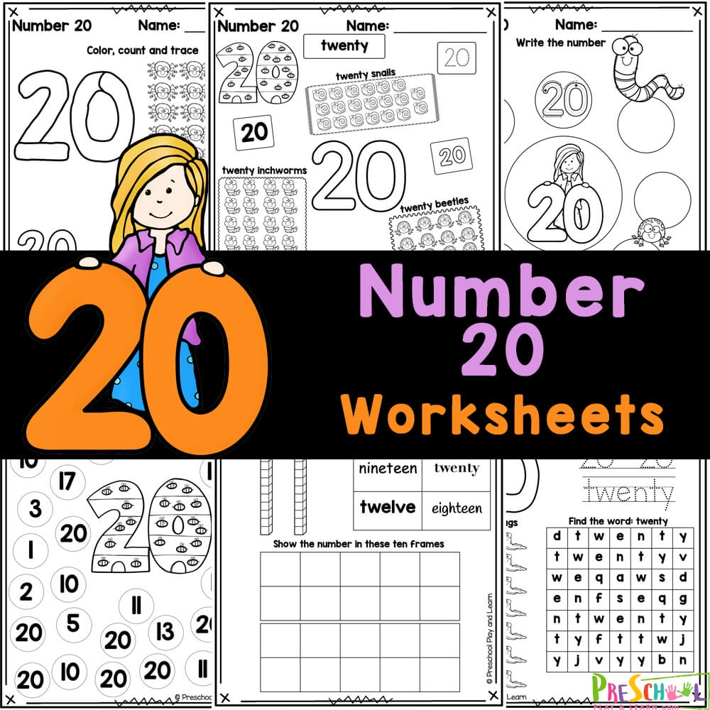 Free Kindergarten Worksheets Numbers 1-20 - Kindergarten Worksheets