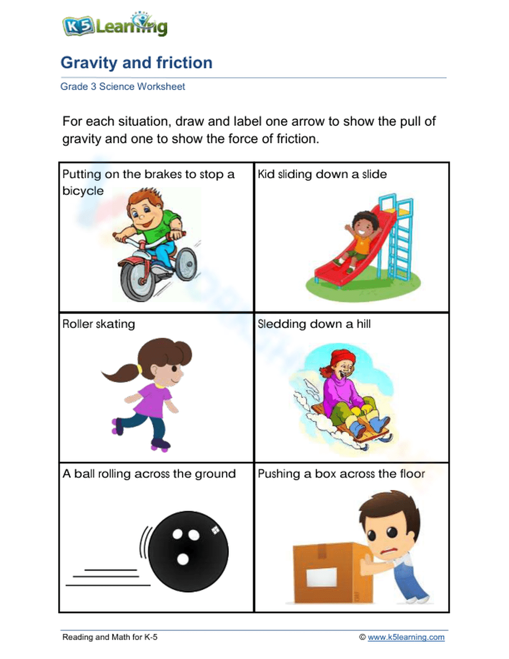Gravity For Kindergarten Worksheet - Kindergarten Worksheets