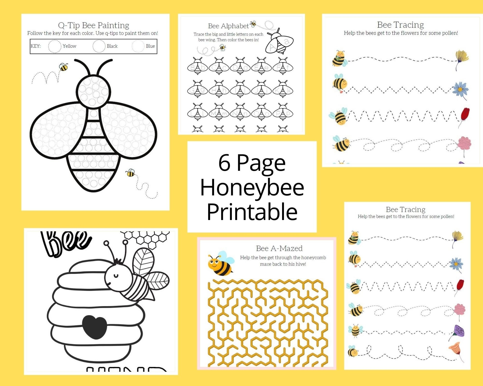 Bee Worksheets For Kindergarten - Kindergarten Worksheets