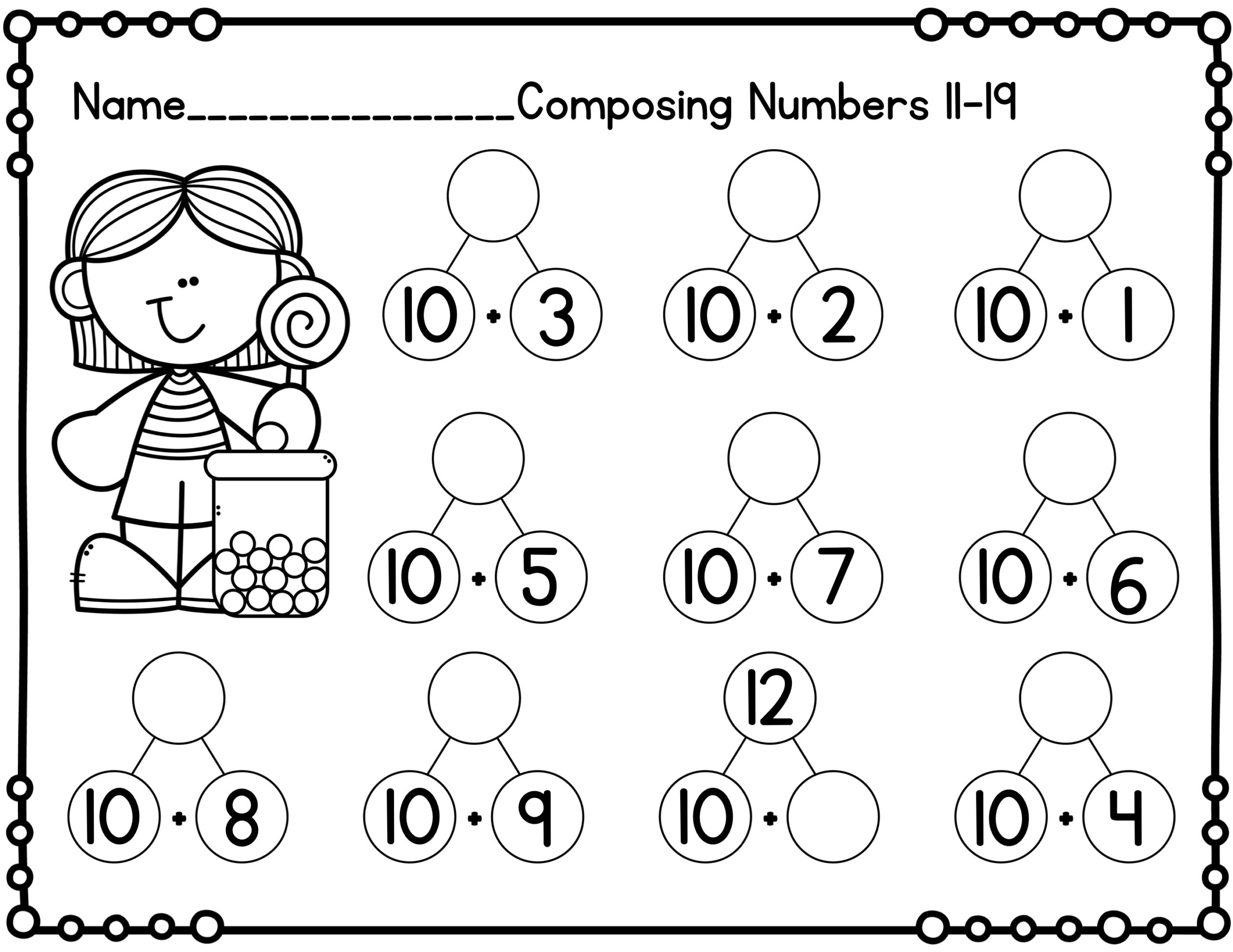 Decompose Numbers Kindergarten Worksheet Kindergarten Worksheets Decompose Numbers Kindergarten Worksheet Kindergarten Worksheets