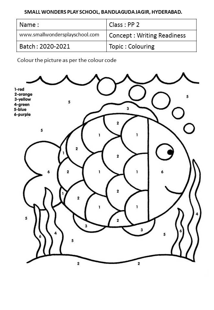 Drawing Worksheet For Nursery Class - Kindergarten Worksheets