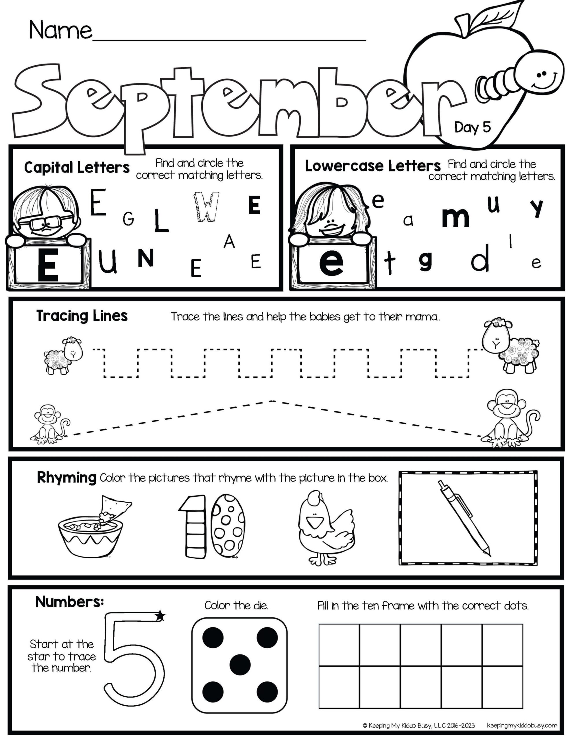 Good Morning Worksheet For Kindergarten - Kindergarten Worksheets