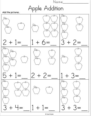 Addition Kindergarten Math Worksheets - Kindergarten Worksheets