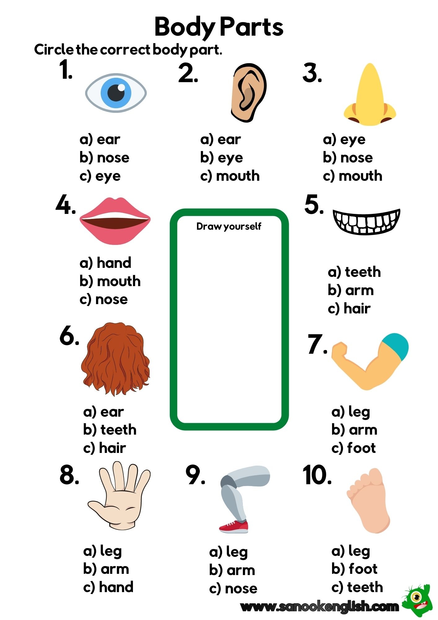 Body Worksheet For Kindergarten - Kindergarten Worksheets