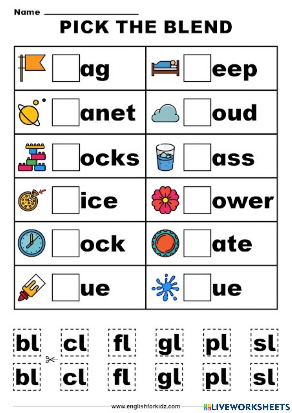 Blends Worksheets For Kindergarten Pdf - Kindergarten Worksheets
