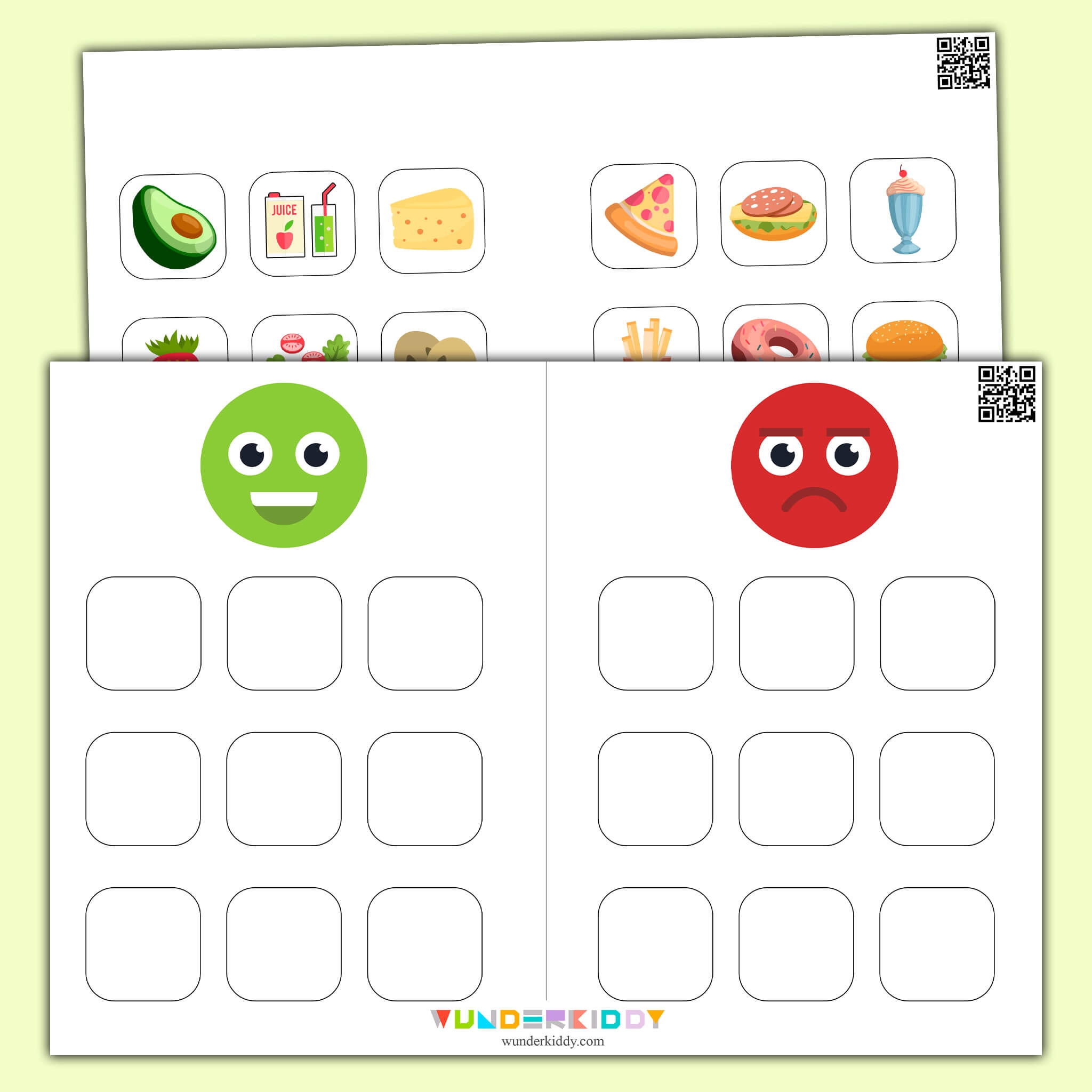 Healthy And Unhealthy Food Worksheet For Kindergarten - Kindergarten ...