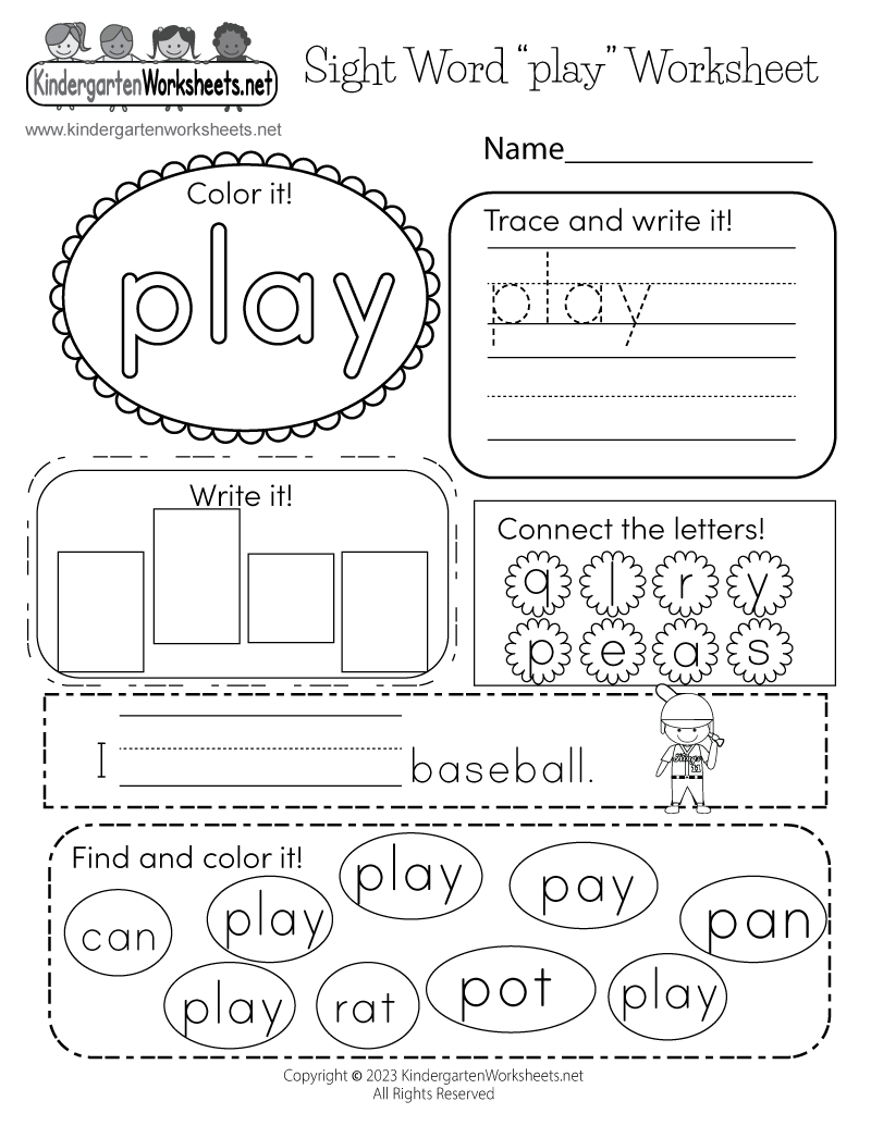 Activity For Kindergarten Worksheet Pdf Free Download - Kindergarten ...