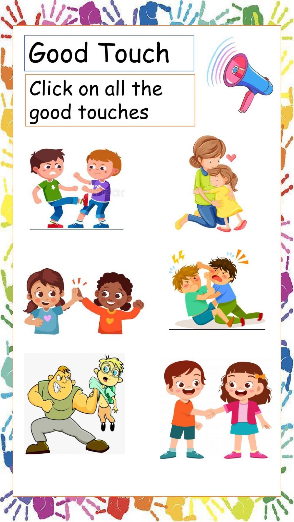Good Touch Bad Touch Worksheets For Kindergarten - Kindergarten Worksheets