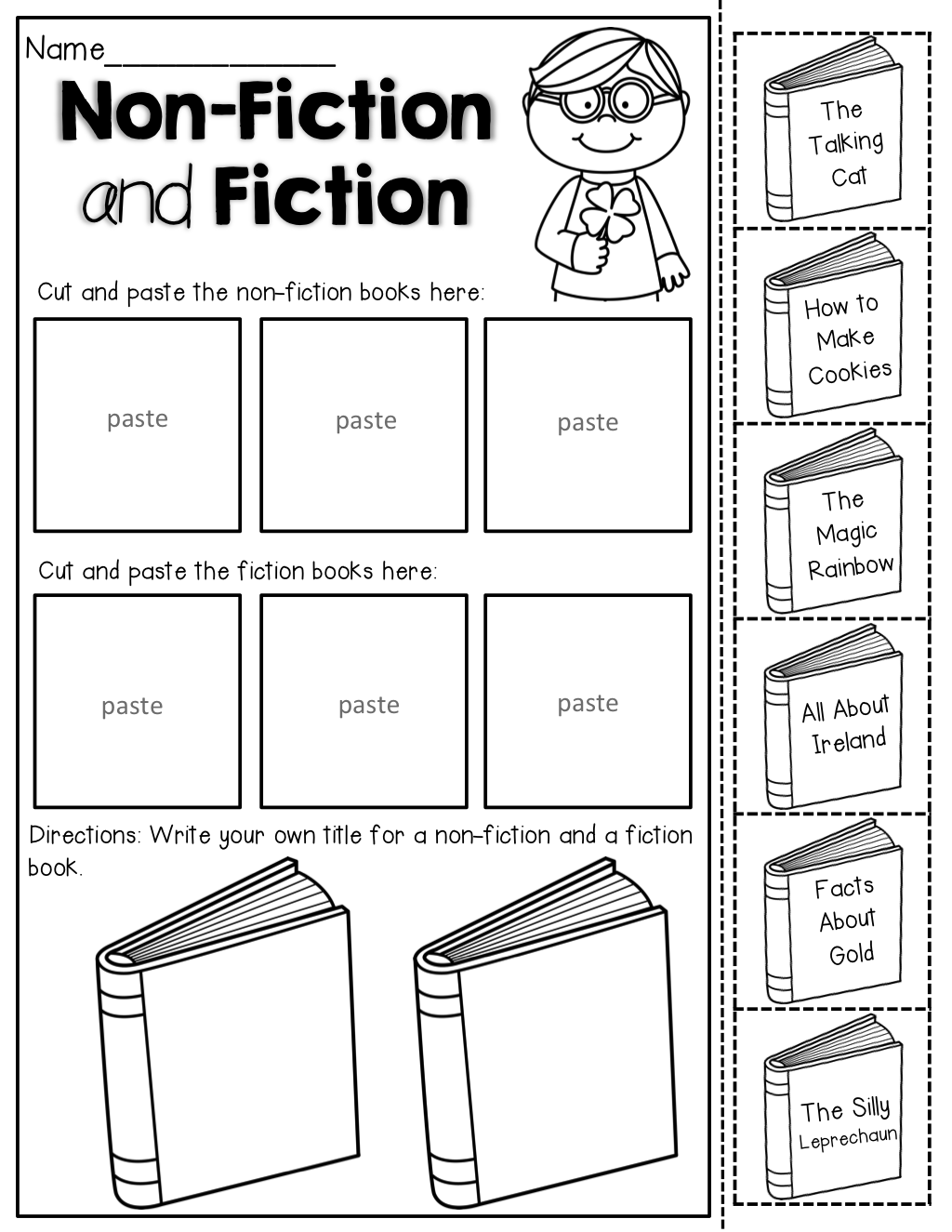 Fiction Vs Nonfiction Worksheet Kindergarten - Kindergarten Worksheets