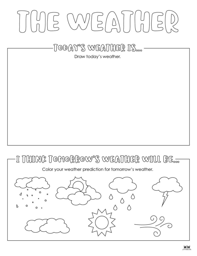 Free Printable Weather Worksheets For Kindergarten - Kindergarten Worksheets