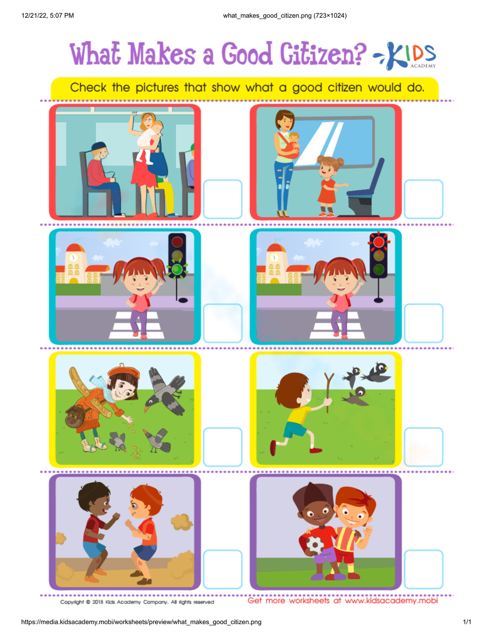 Good Citizen Worksheet Kindergarten - Kindergarten Worksheets