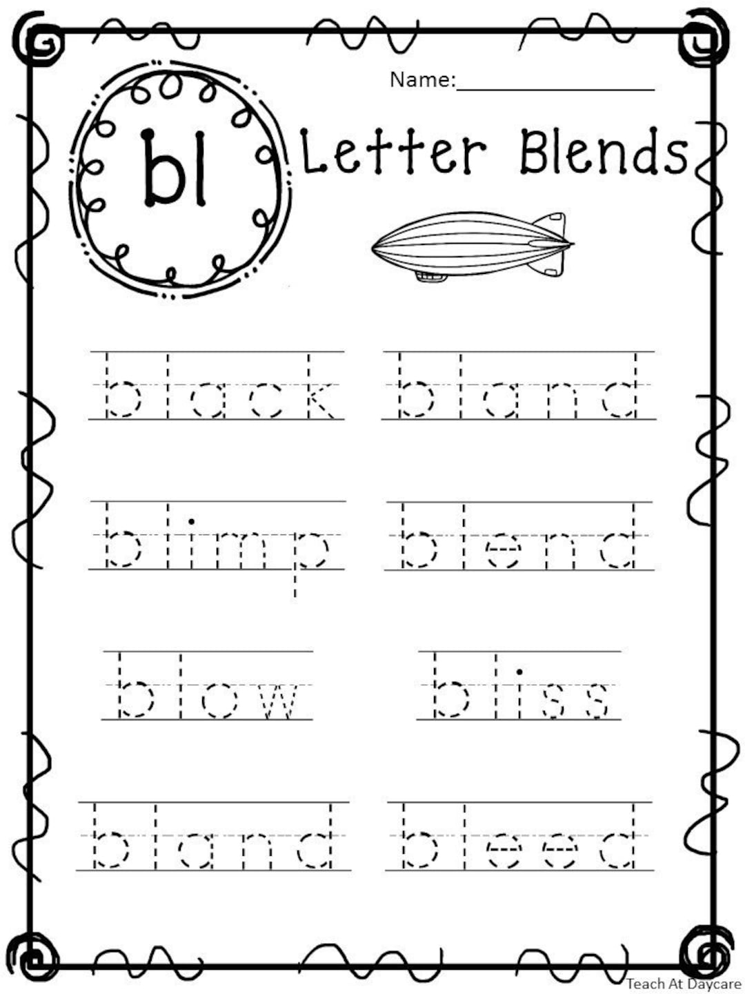 Blends Worksheets For Kindergarten - Kindergarten Worksheets