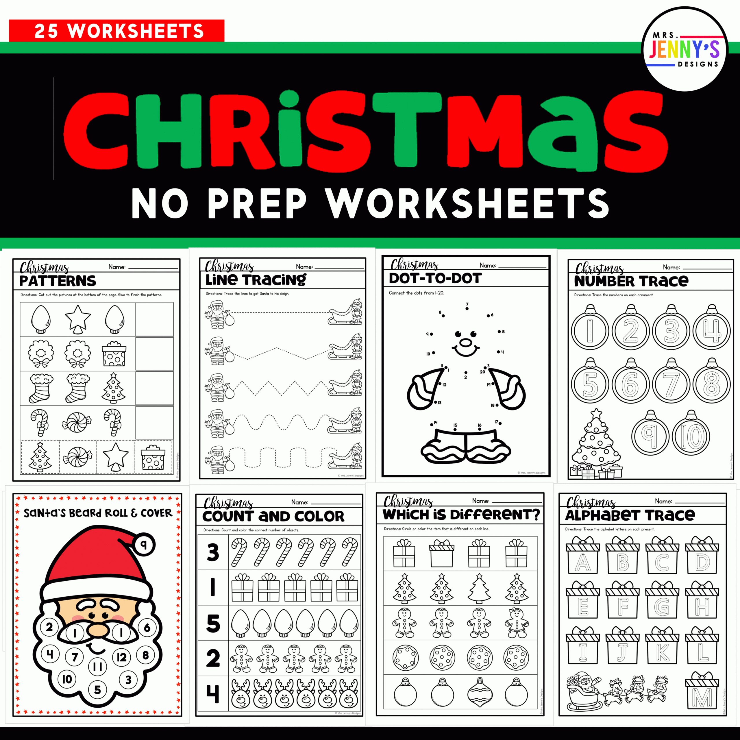 Christmas Activities For Kindergarten Worksheets - Kindergarten Worksheets