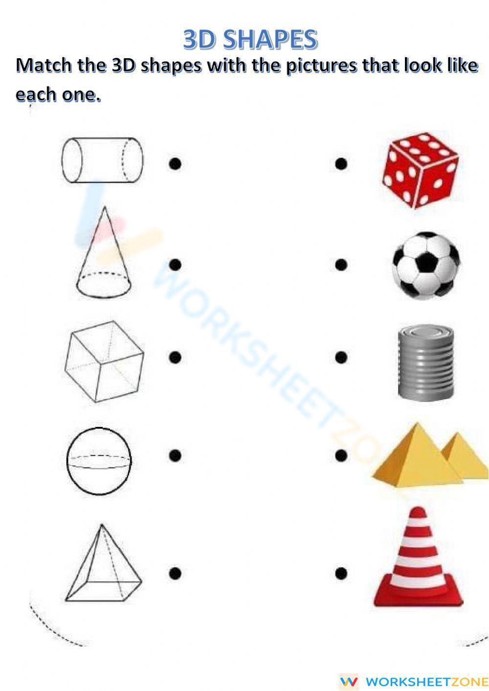 3D Shape Worksheets Kindergarten - Kindergarten Worksheets