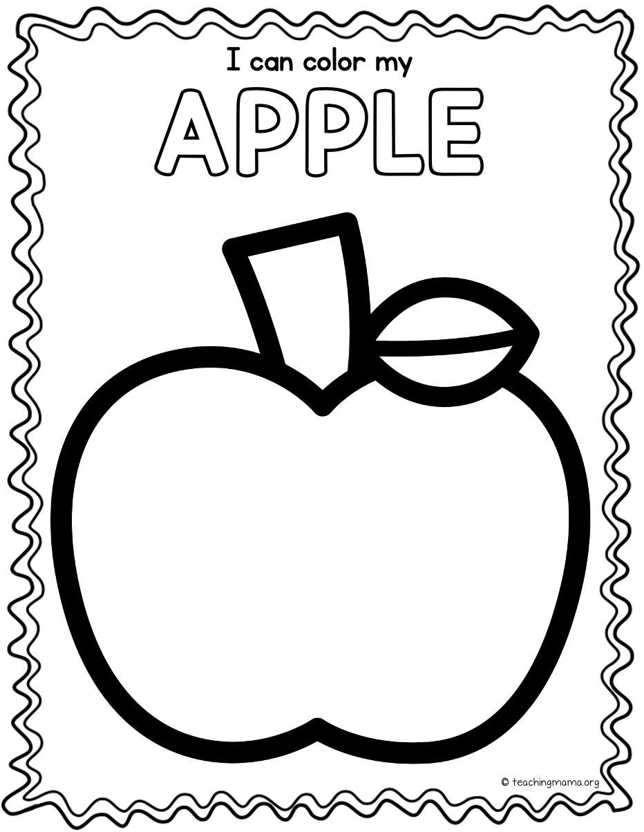 Apple Worksheets For Kindergarten - Kindergarten Worksheets