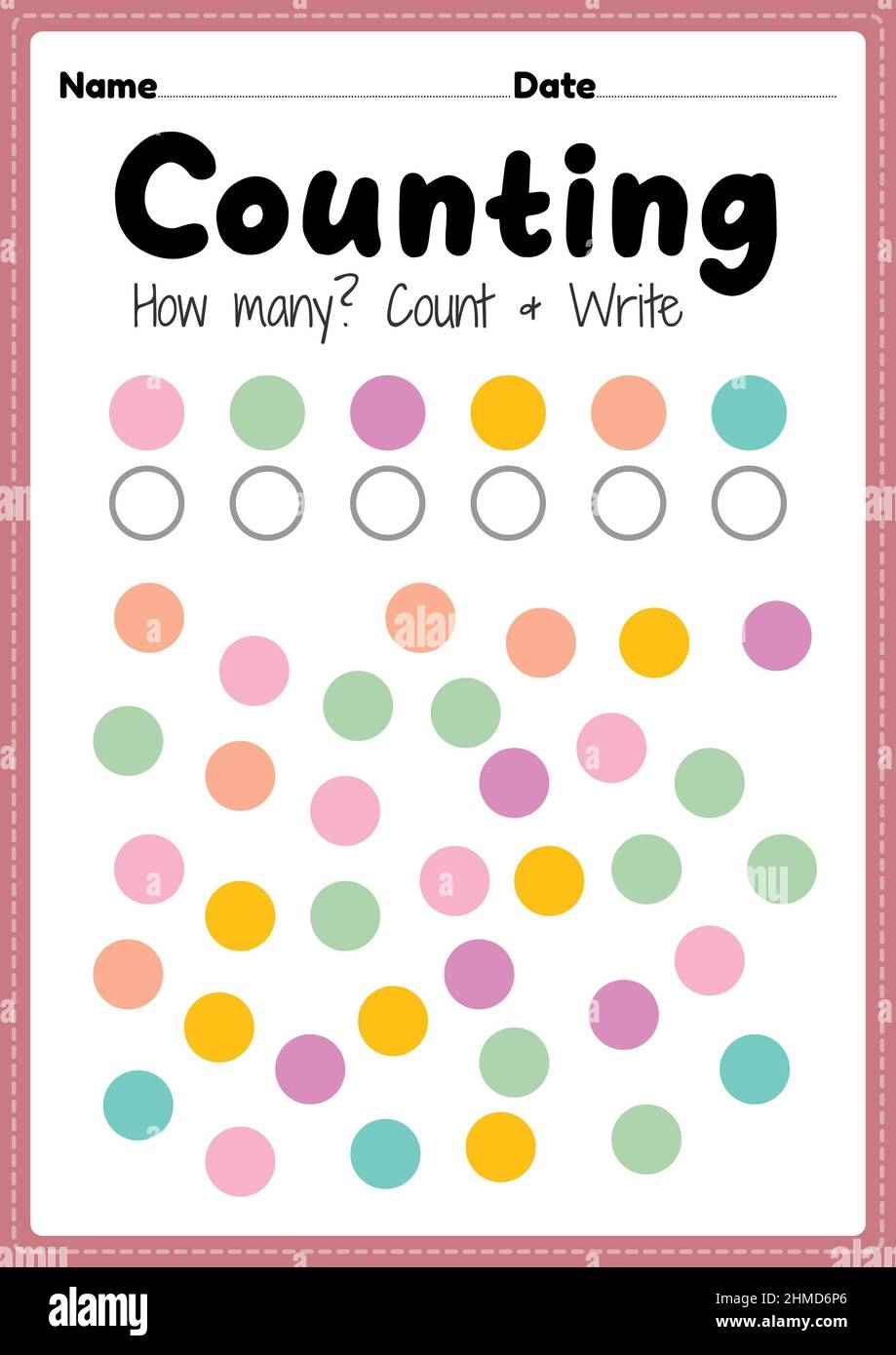 Math Counting Worksheets For Kindergarten - Kindergarten Worksheets