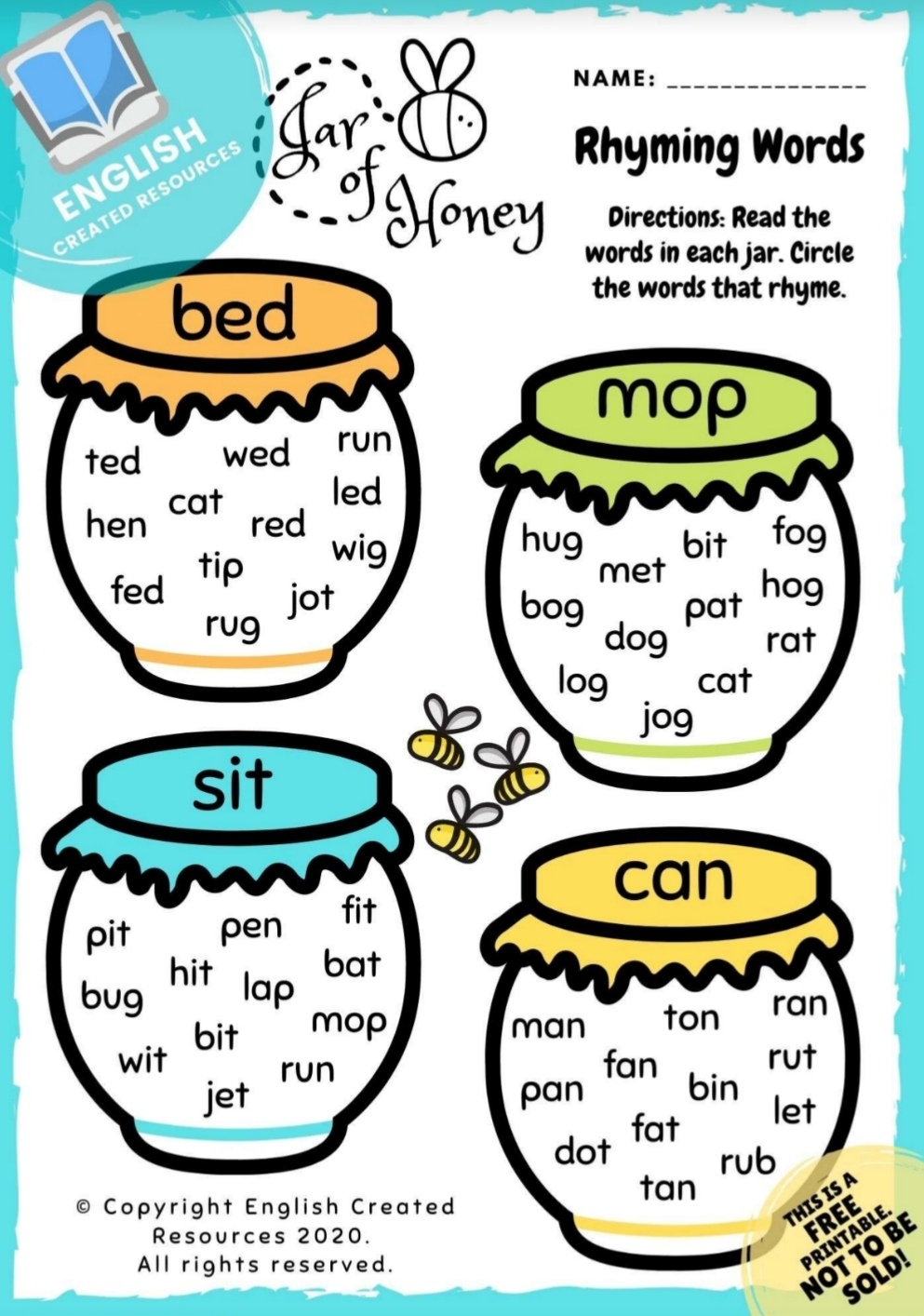 Worksheets On Rhyming Words For Kindergarten - Kindergarten Worksheets