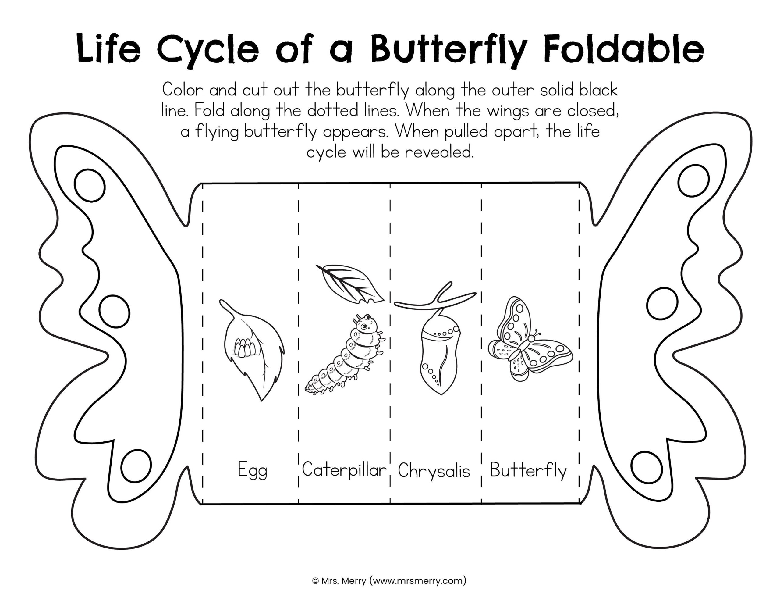 Life Cycle Of A Butterfly Kindergarten Worksheets - Kindergarten Worksheets