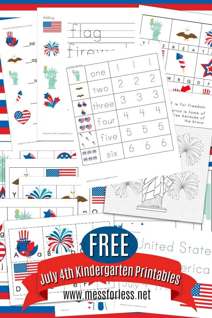 4Th Of July Worksheets For Kindergarten - Kindergarten Worksheets