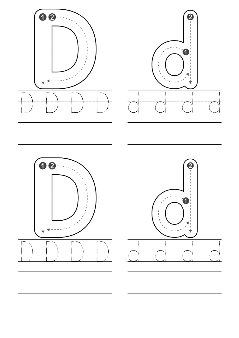 Letter D Worksheets For Kindergarten - Kindergarten Worksheets