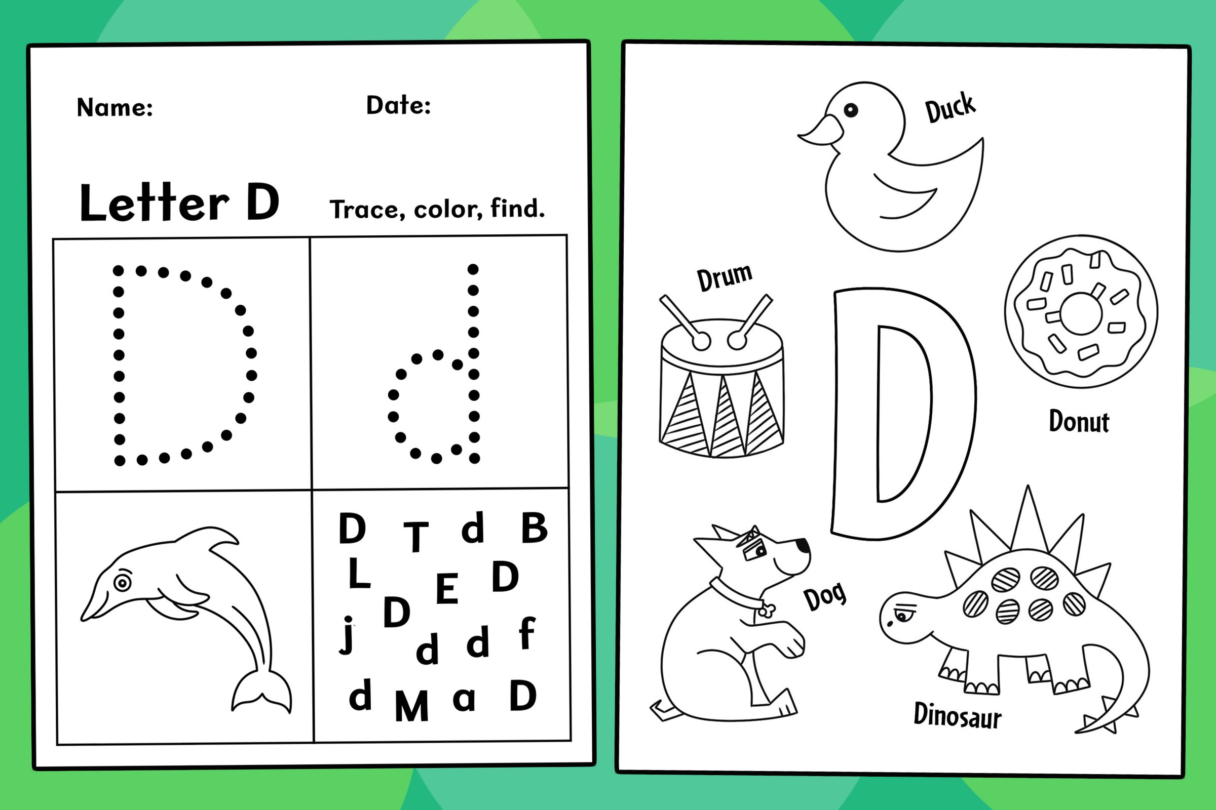 Kindergarten Letter D Worksheets - Kindergarten Worksheets