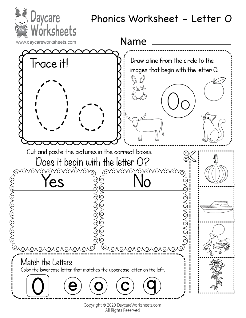 Kindergarten Letter O Worksheets - Kindergarten Worksheets