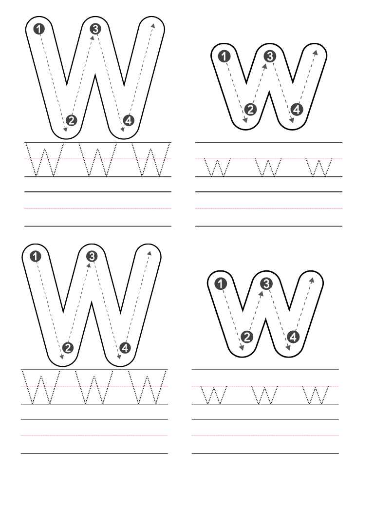 Kindergarten Letter W Worksheets - Kindergarten Worksheets