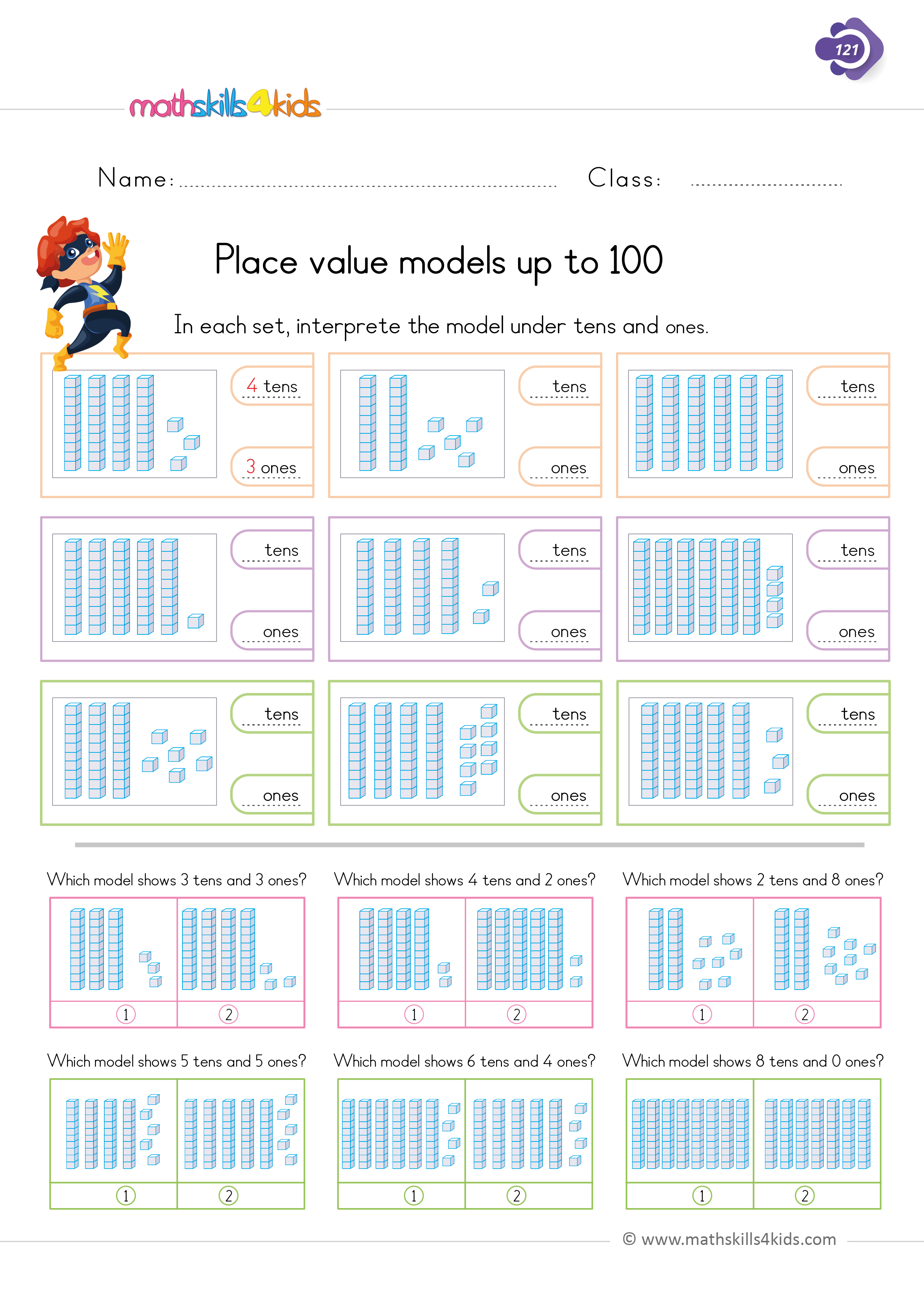 Place Value Worksheets For Kindergarten - Kindergarten Worksheets