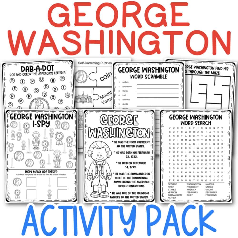 George Washington Kindergarten Worksheets - Kindergarten Worksheets