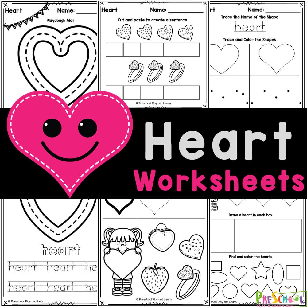 Heart Worksheets For Kindergarten - Kindergarten Worksheets