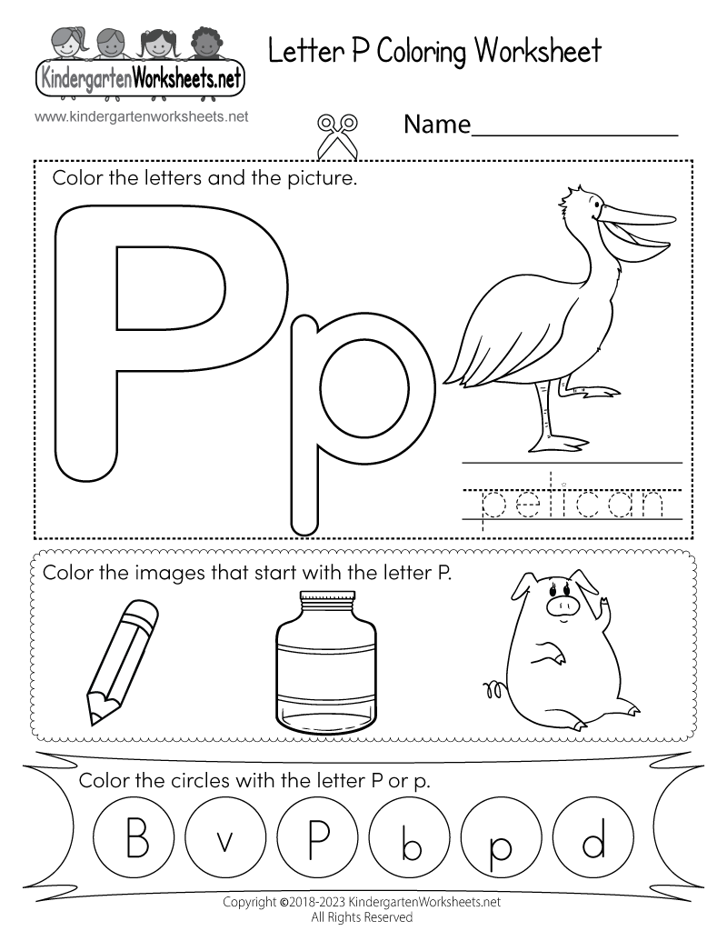 Kindergarten Letter P Worksheets - Kindergarten Worksheets