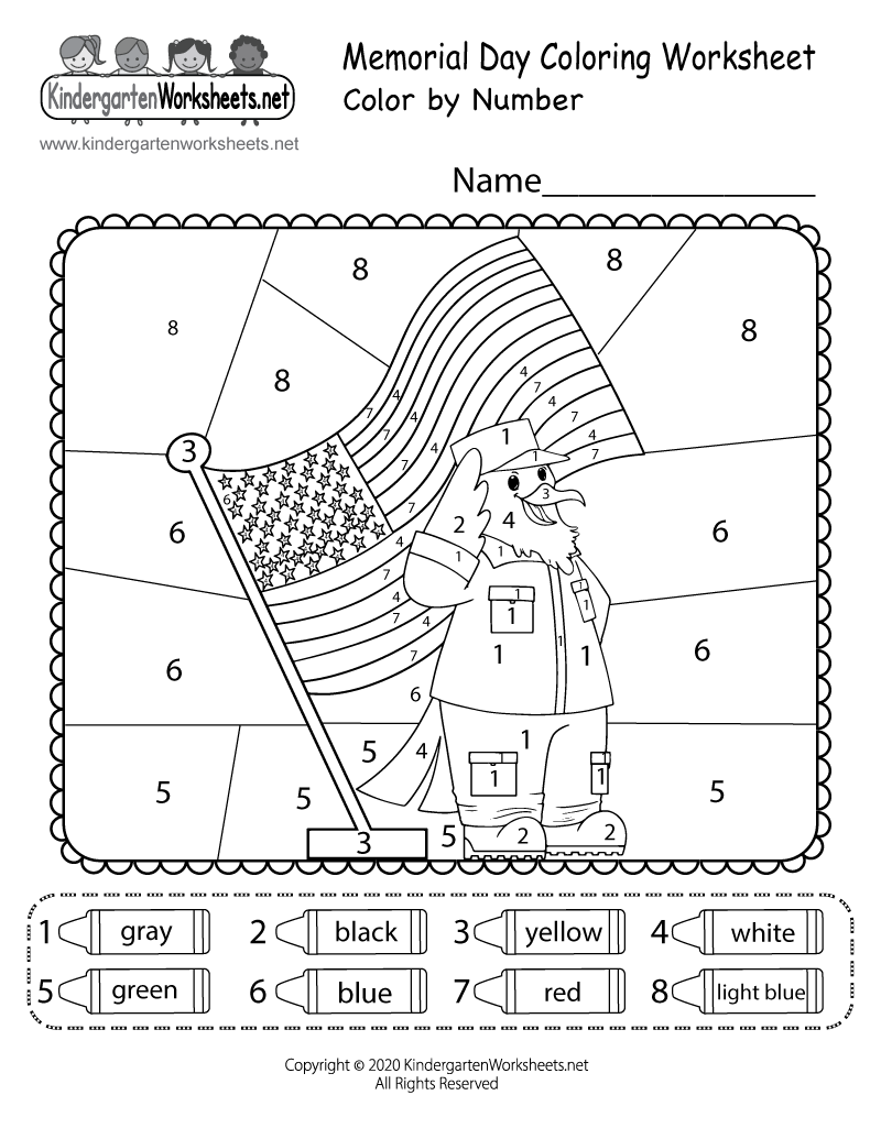 Memorial Day Worksheets For Kindergarten - Kindergarten Worksheets