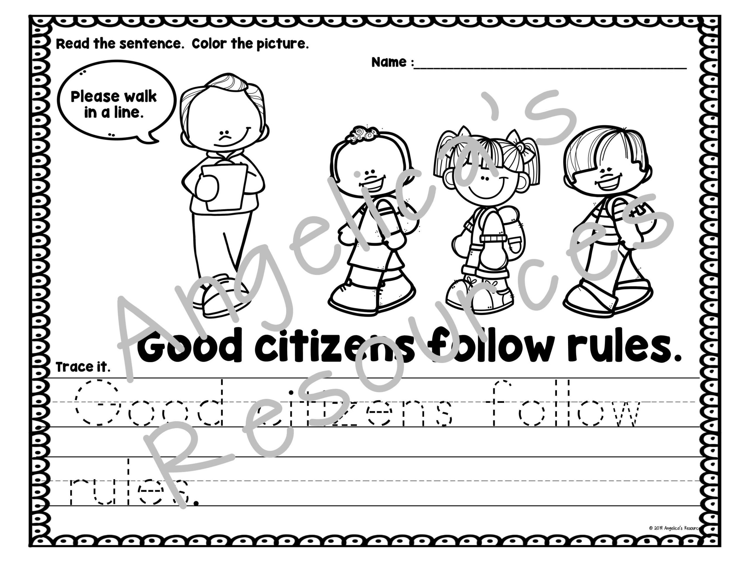 Good Citizen Kindergarten Worksheets - Kindergarten Worksheets
